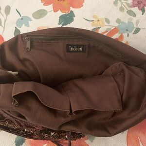 Bags | Brown Indeed Crossbody Bag Beautiful Velvet Embellished | Poshmark